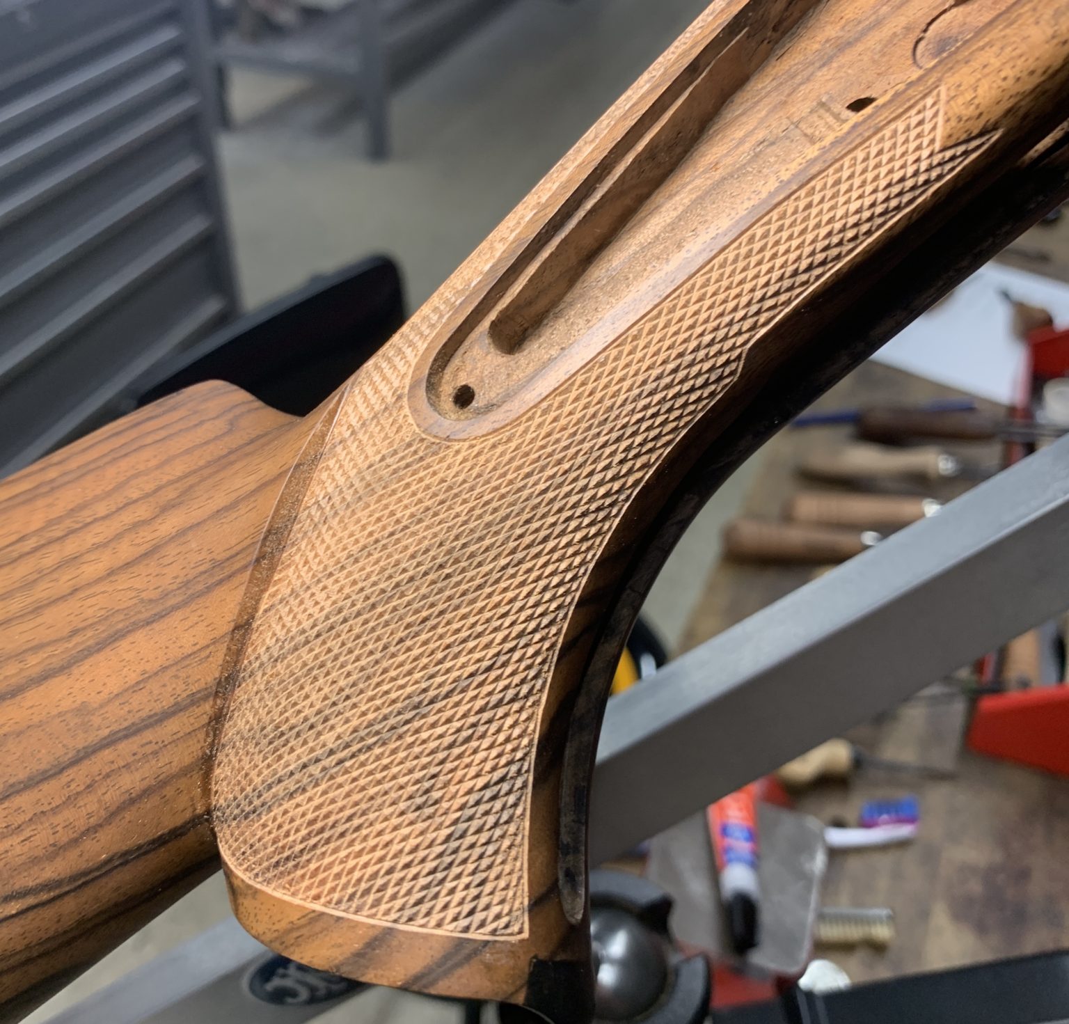 How to Start Checkering a Gunstock: The Fundamentals