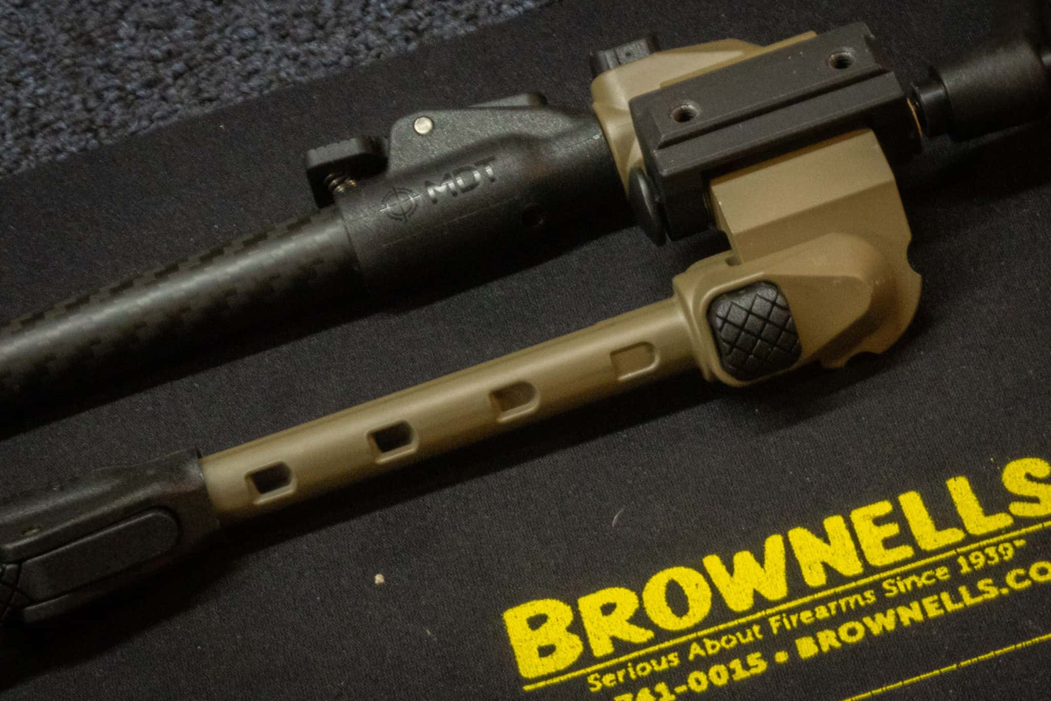 The Brownells Exclusive MDT GRND-POD Bipod With 17S Mount